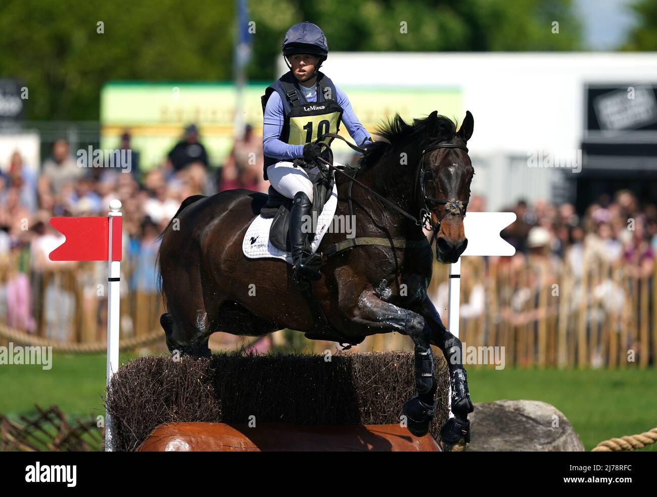 Allstar B and Rosalind Canter compete during the Cross Country on day ...