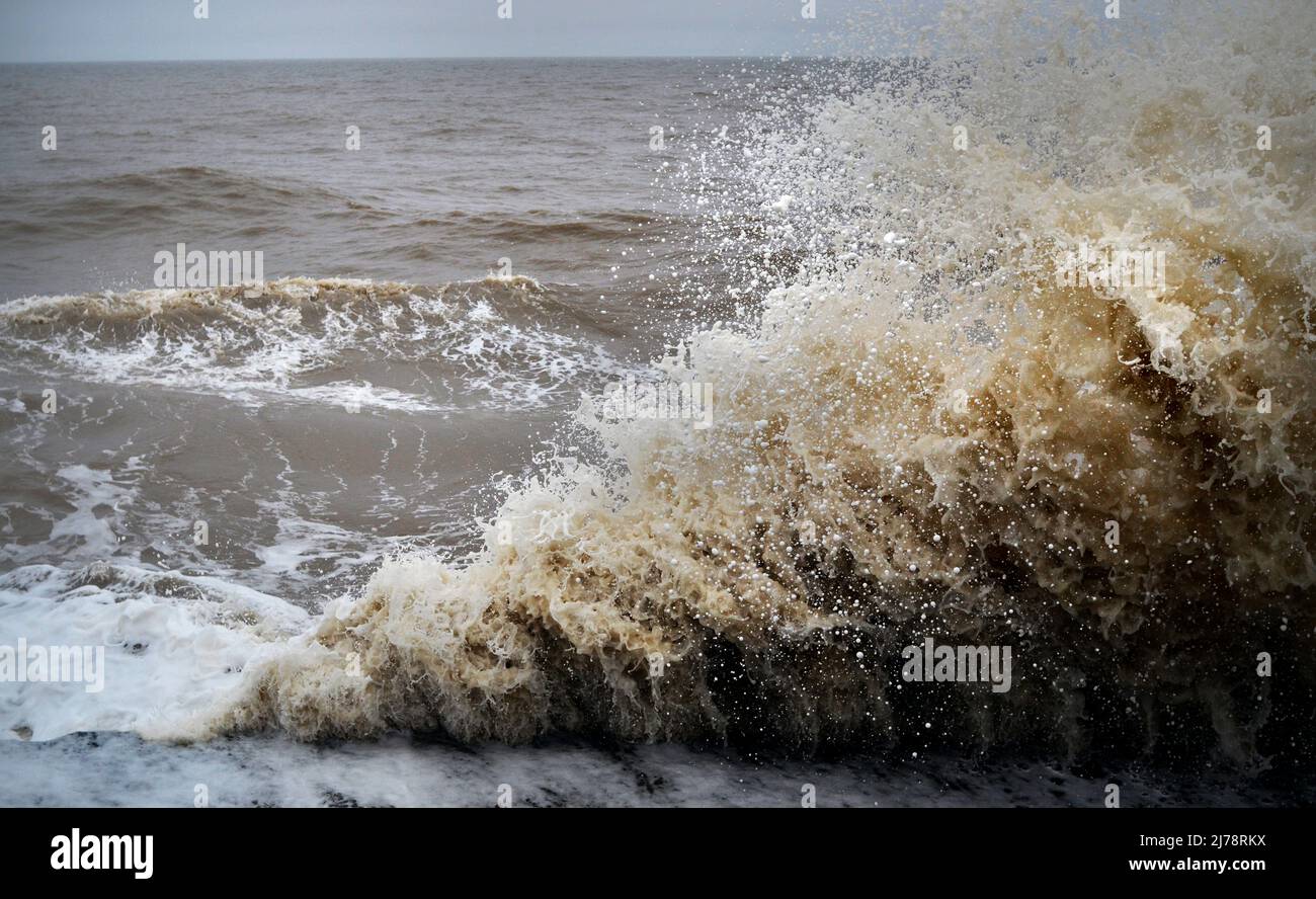 wave breaking southwold suffolk england Stock Photo - Alamy