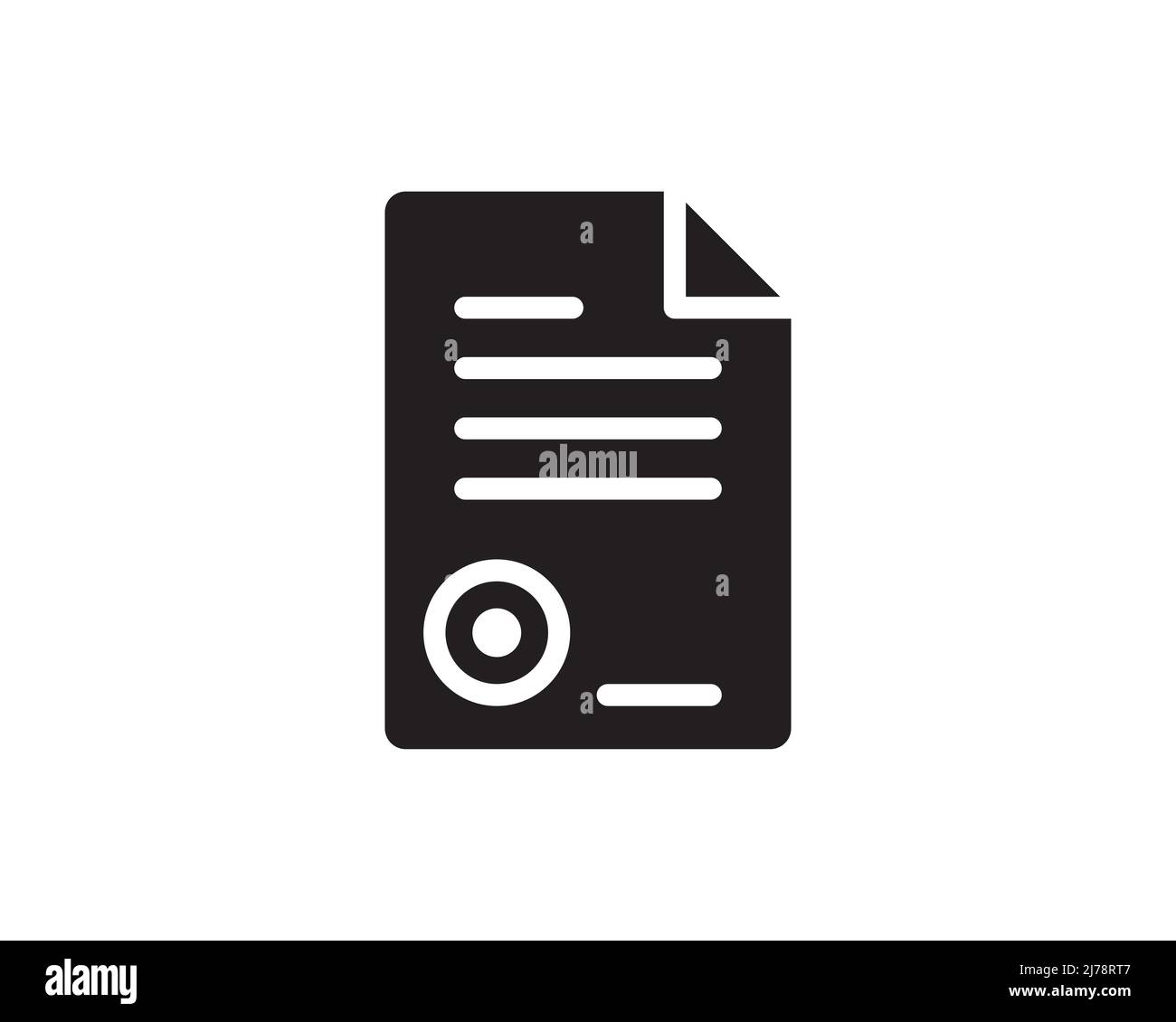 Note icon vector sign. Paper message or document page. Notice doc sheet ...