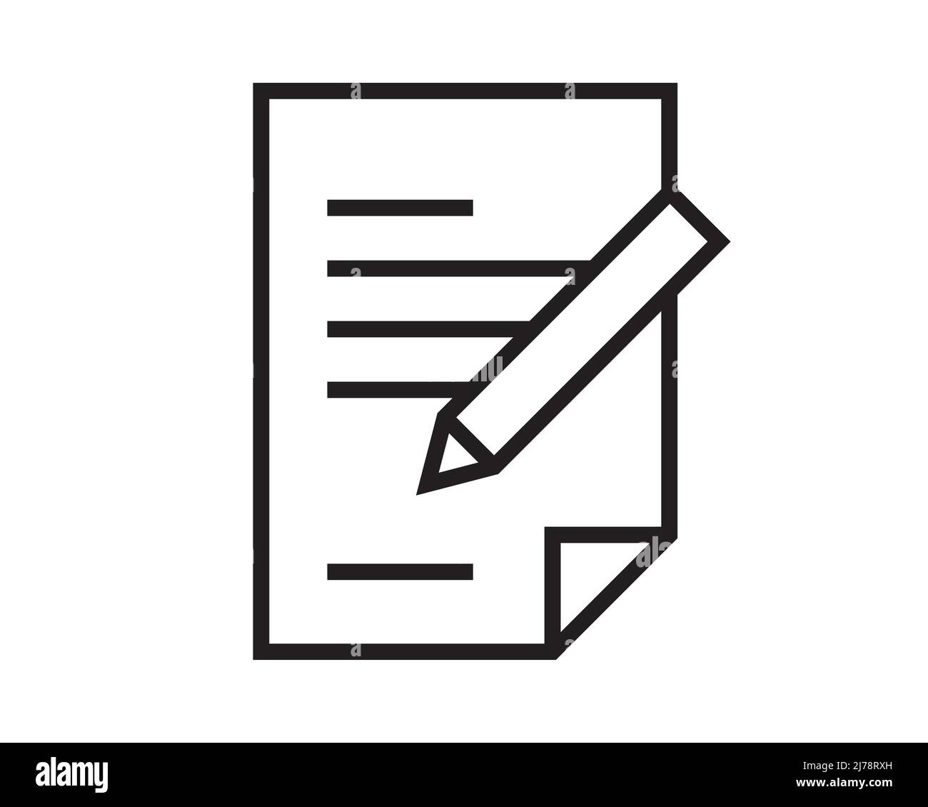 Note icon vector sign. Paper message or document page. Notice doc sheet ...