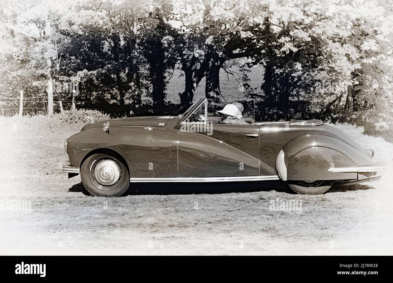 old vintage peugeot sports car in vintage style image Stock Photo - Alamy