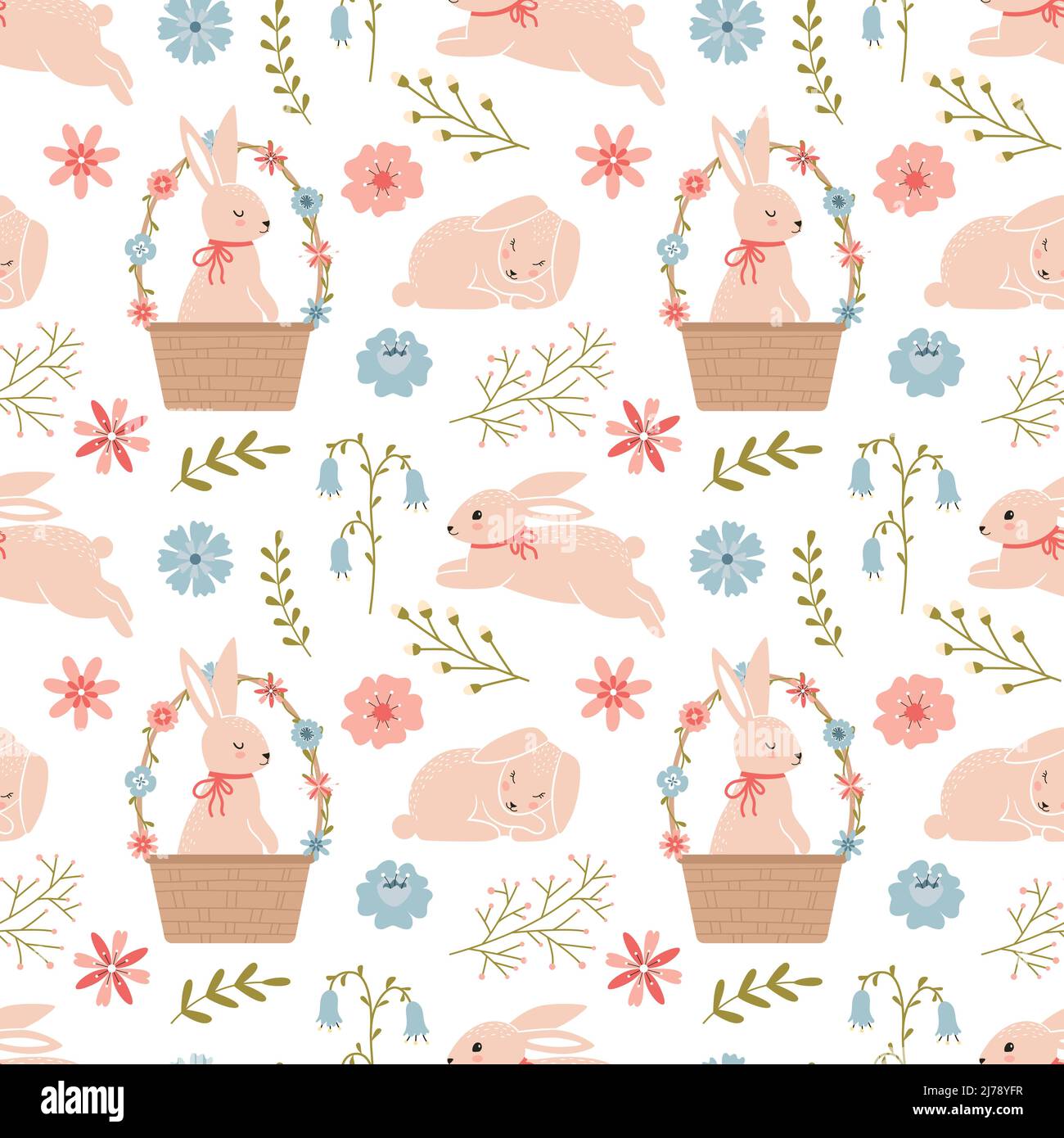 Rabbit and baby Stock Vector Images - Alamy
