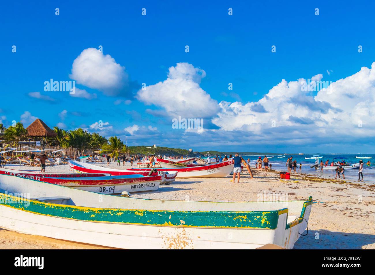 Tulum Mexico 02. February 2022 Amazing and beautiful caribbean coast ...