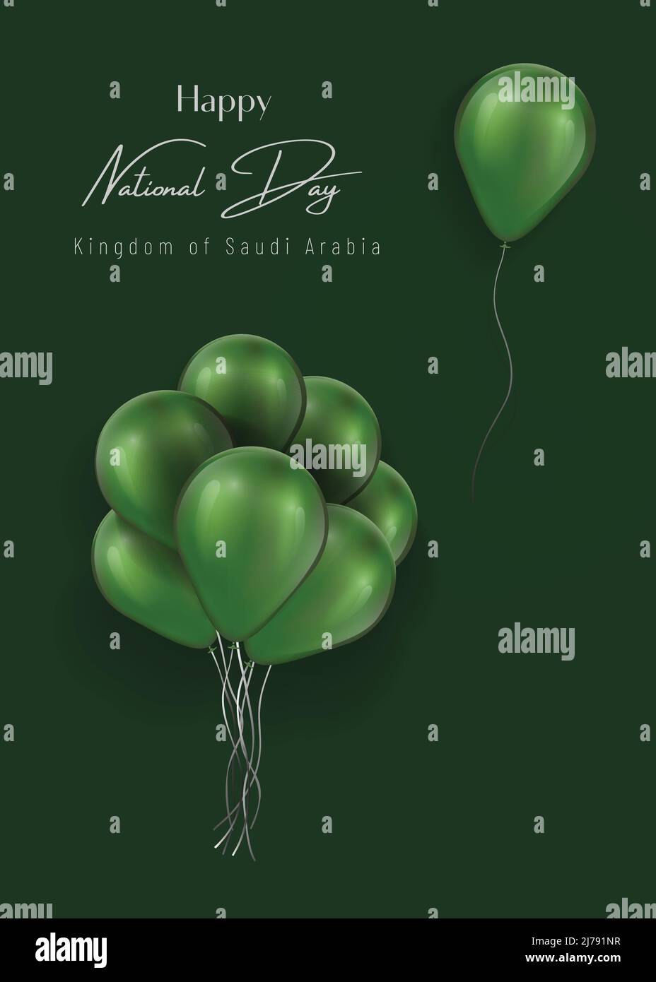 Saudi Arabia National day Greeting card - Vector Stock Vector Image ...