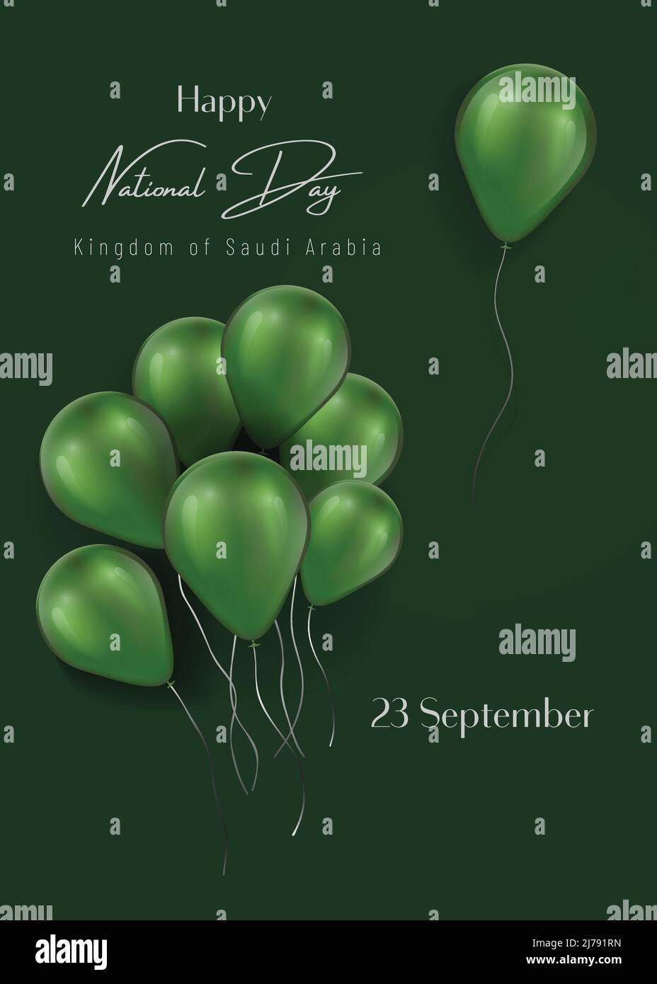 Saudi Arabia National day Greeting card - Vector Stock Vector Image ...