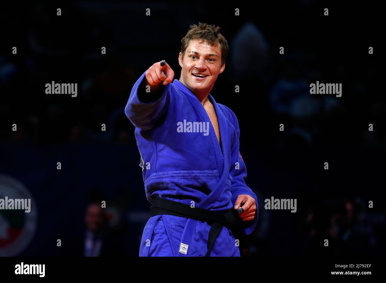 Sofia, Bulgaria, 1st May 2022. Daniel Eich of Switzerland celebrates ...