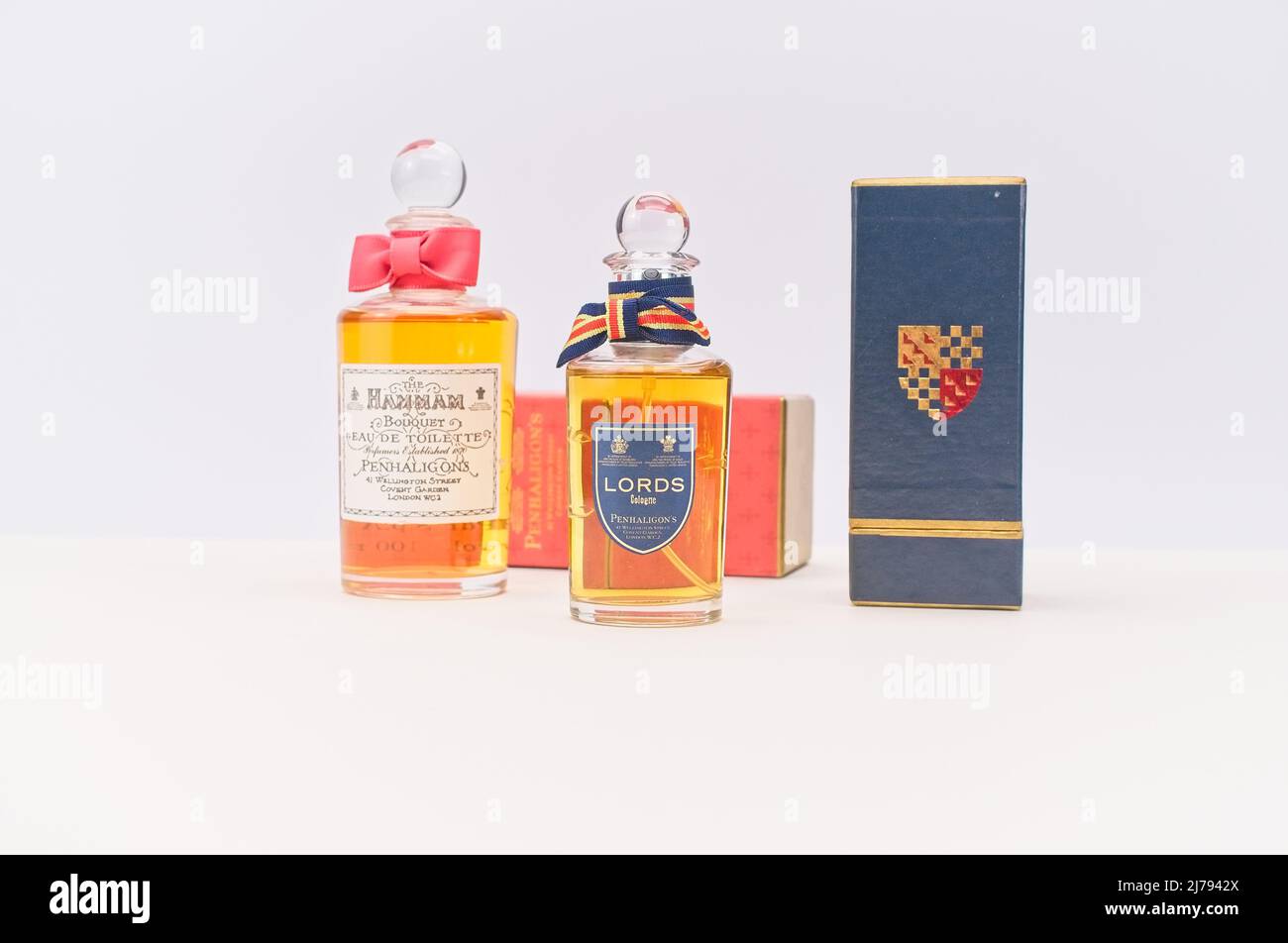 Penhaligon's fine perfumes eau de cologne after shave glass bottles on ...