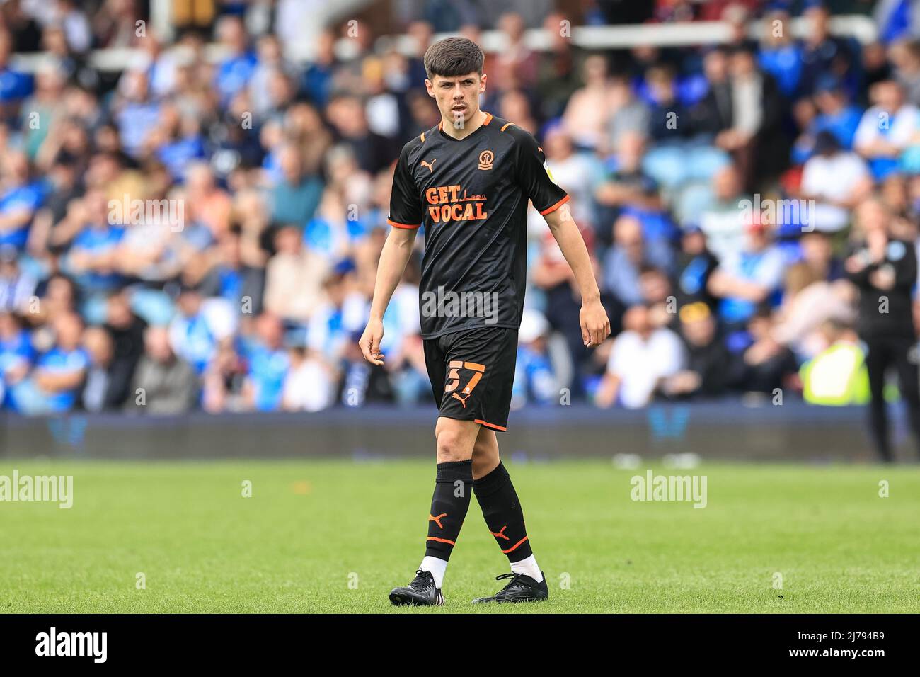 Luke Mariette #37 of Blackpool during the game Stock Photo - Alamy