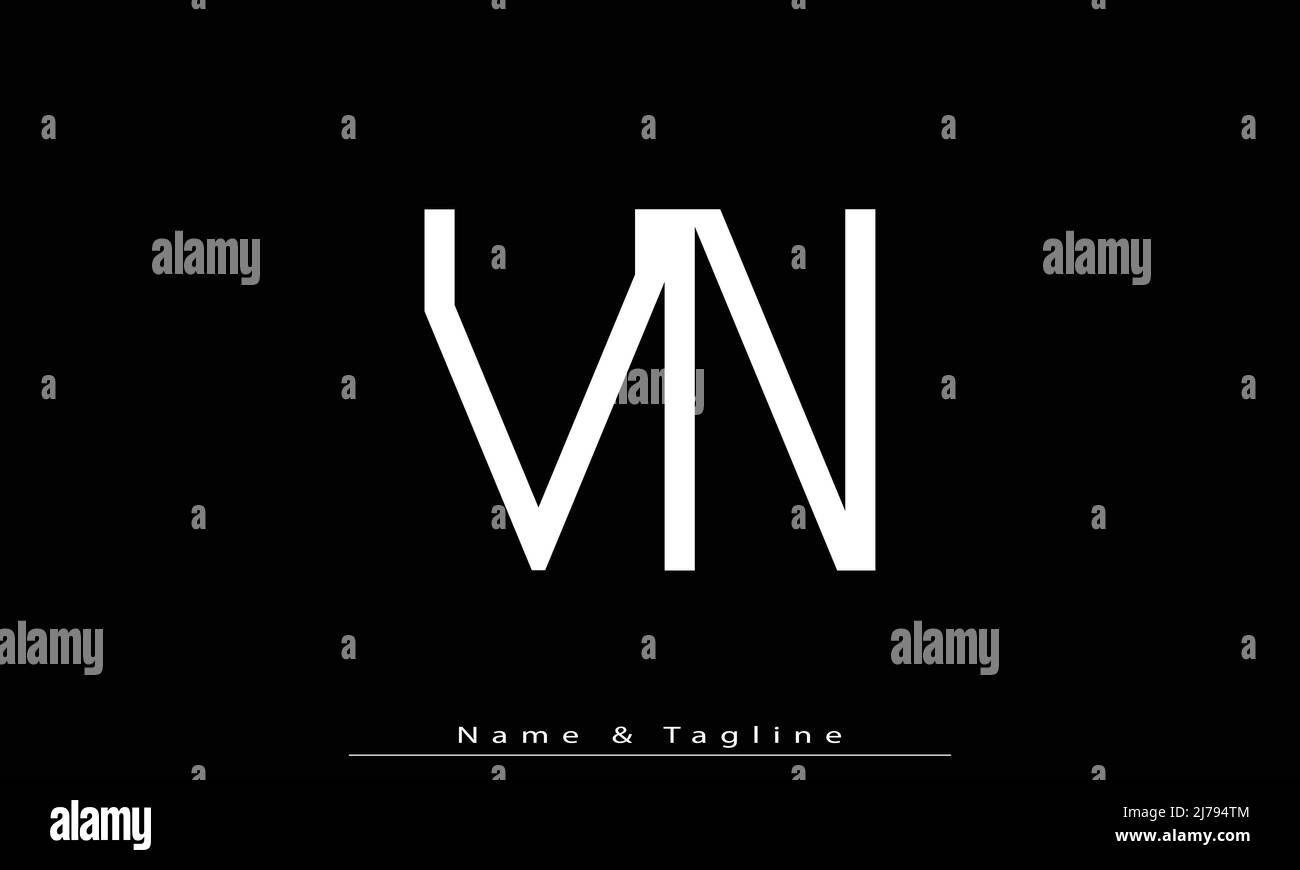 Letter vn logo hi-res stock photography and images - Alamy