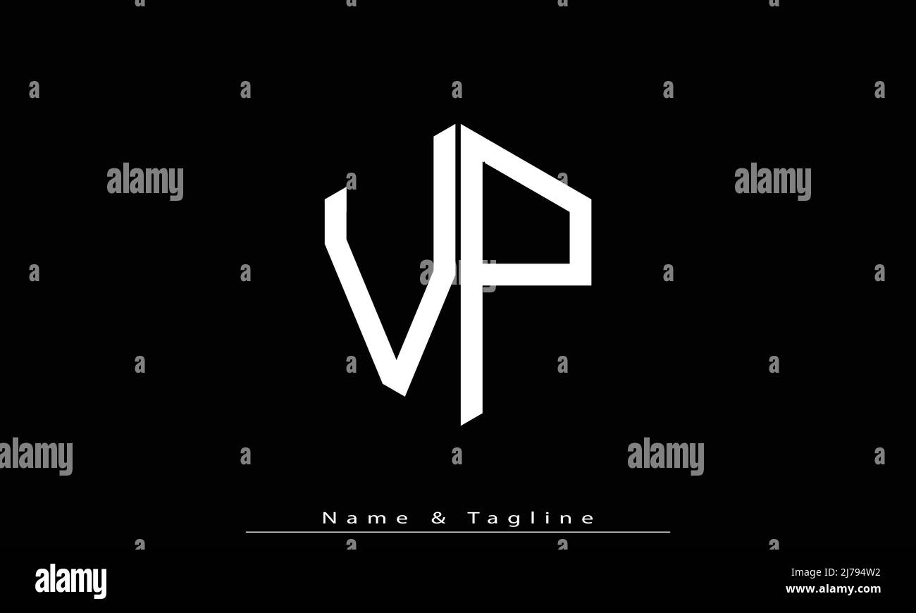 Alphabet letters Initials Monogram logo VP , PV Stock Vector Image ...