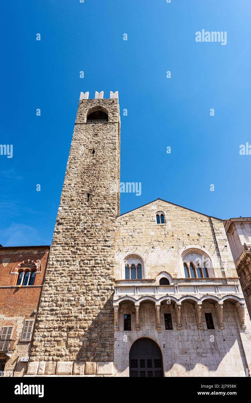 Brescia. Medieval Broletto Palace (Palazzo Broletto), XII-XXI century ...