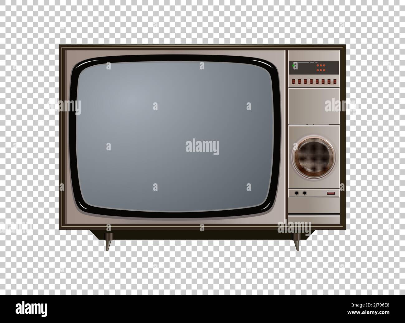 Vector retro television mock hi-res stock photography and images - Alamy