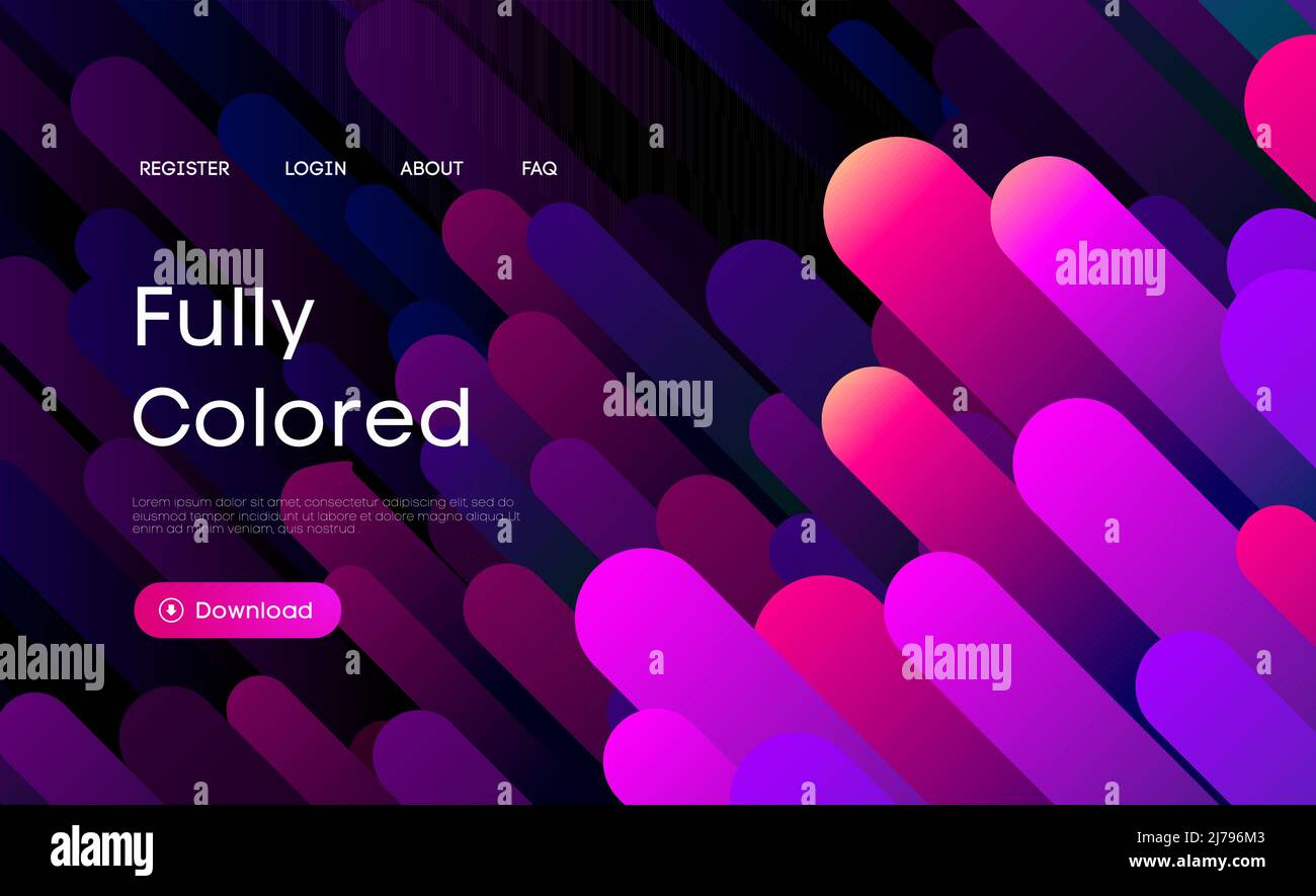 Fluid gradient background vector. Minimal abstract background. Purple geometric illustration ...