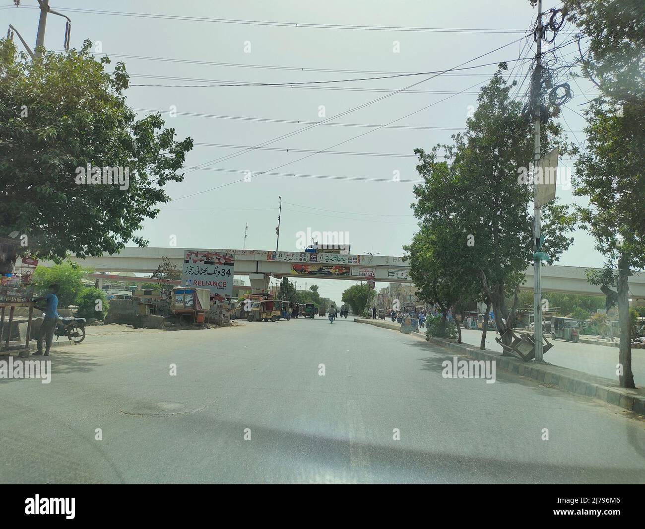 Main Korangi road Karachi traffic and buildings landmark Stock Photo ...