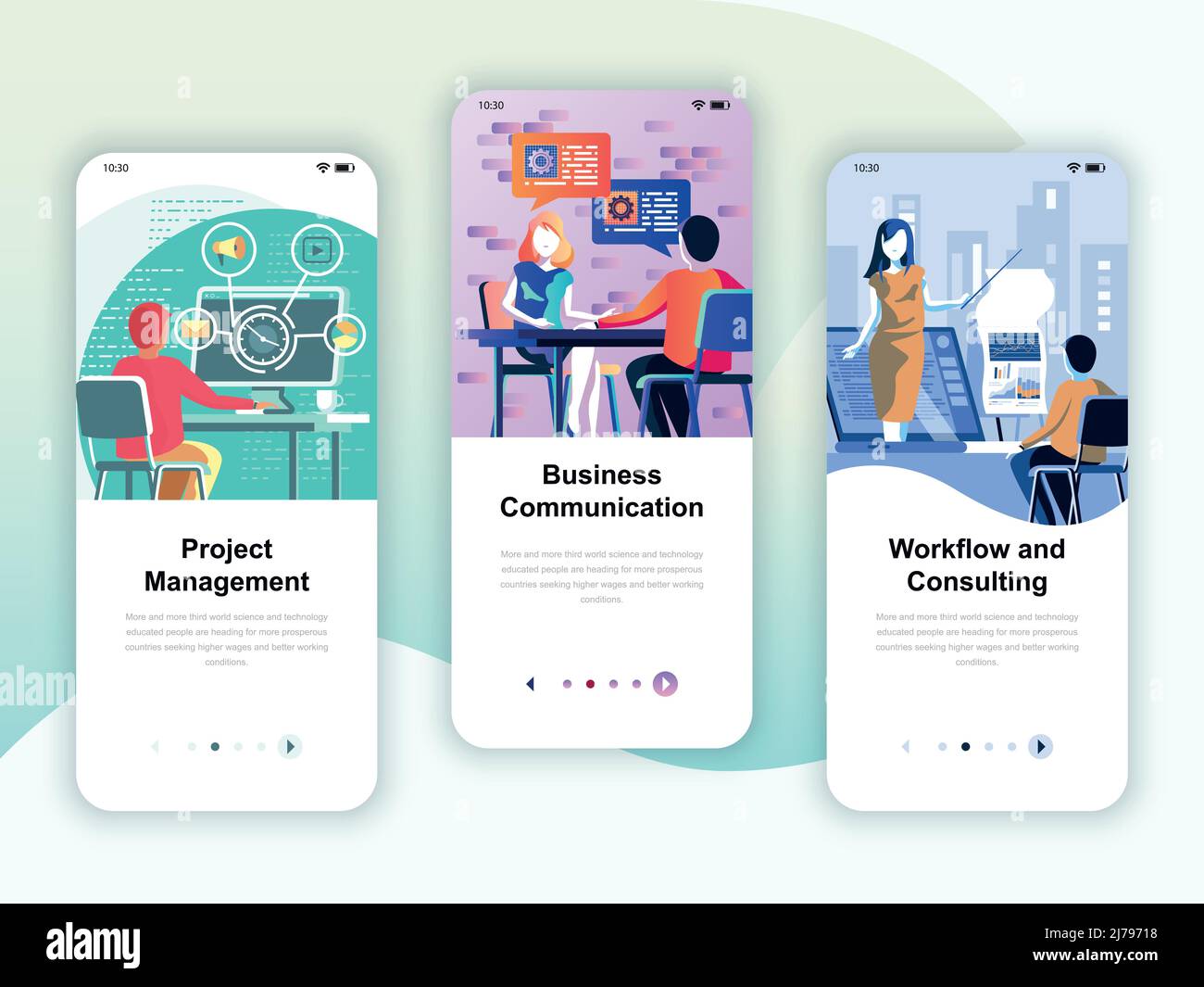 Workflow app Stock Vector Images - Alamy