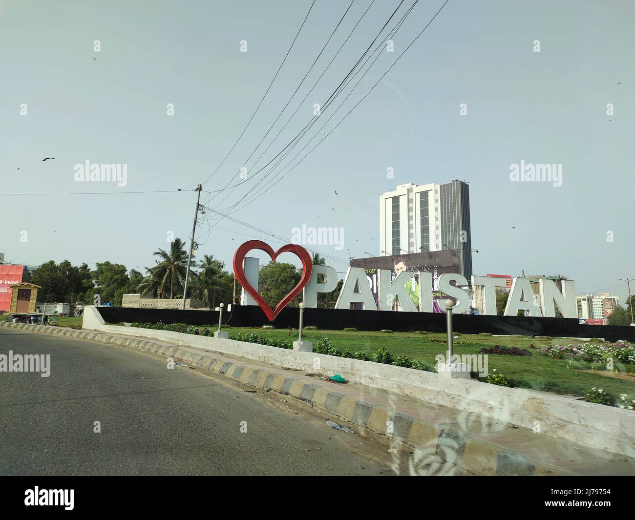 Main Korangi road Karachi traffic and buildings landmark Stock Photo ...