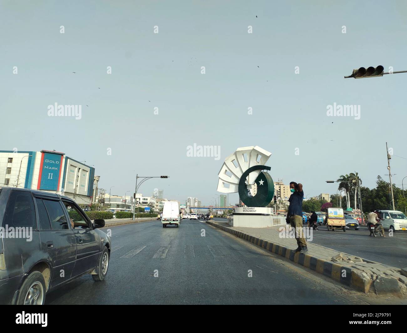 Main Korangi road Karachi traffic and buildings landmark Stock Photo ...