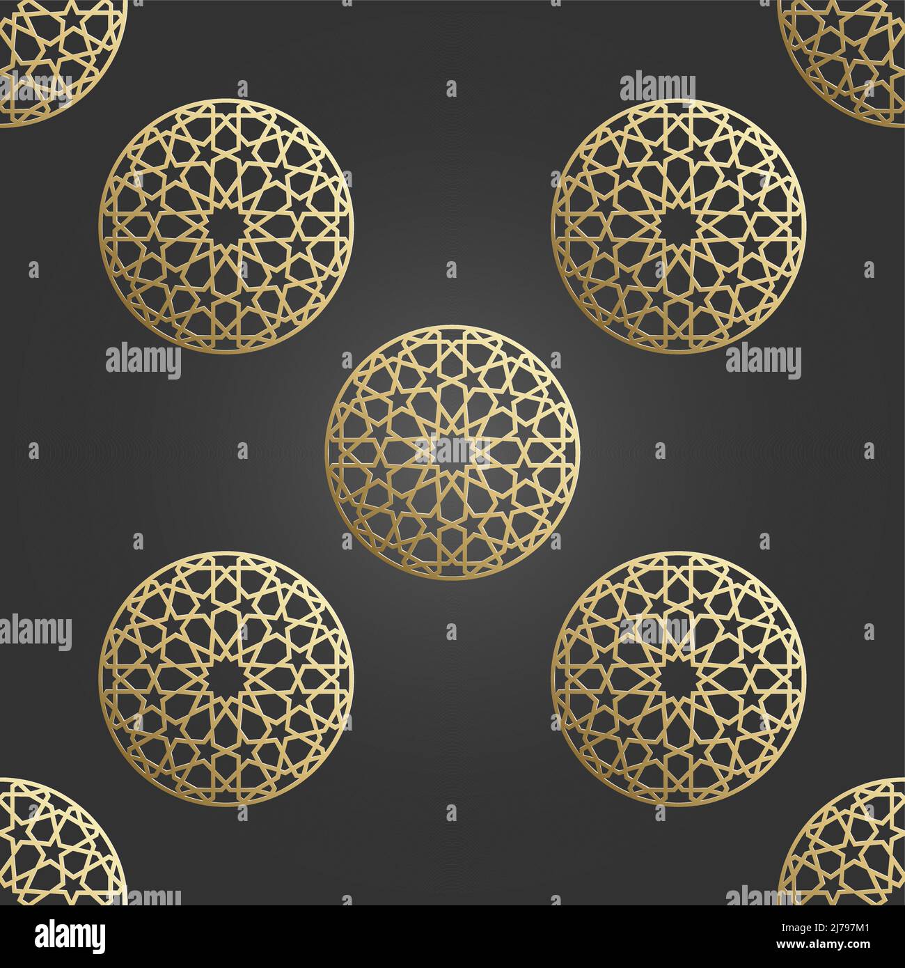 Islamic ornament vector, persian motiff. 3d ramadan islamic round ...