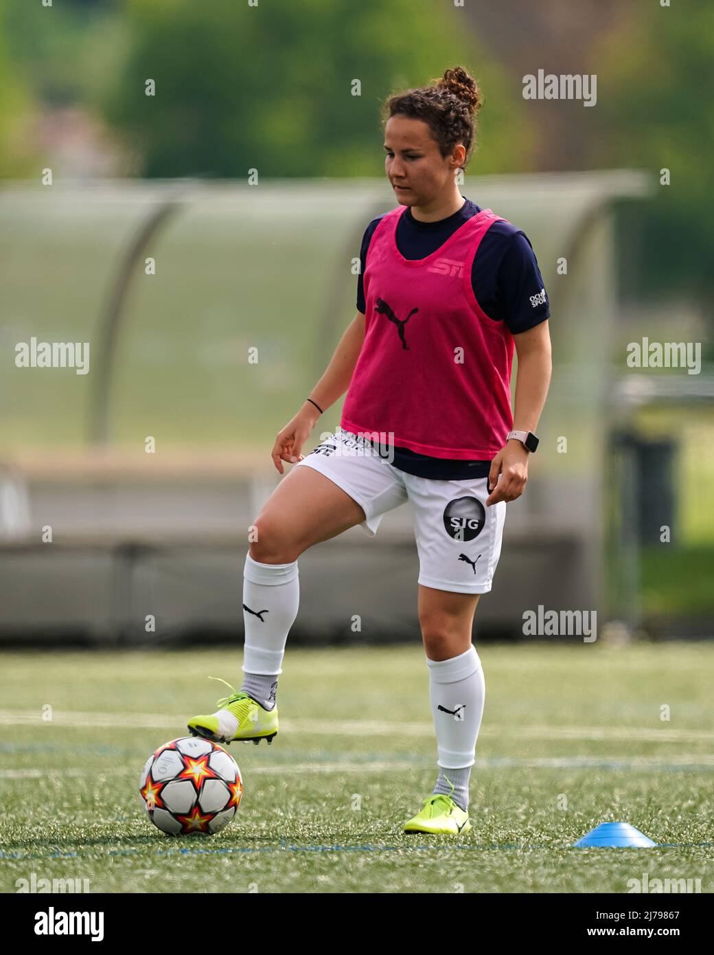 07.05.2022, Aarau, Sportanlage Schachen, AWSL Quarterfinals 1st leg: Aarau Frauen - Servette FC ...