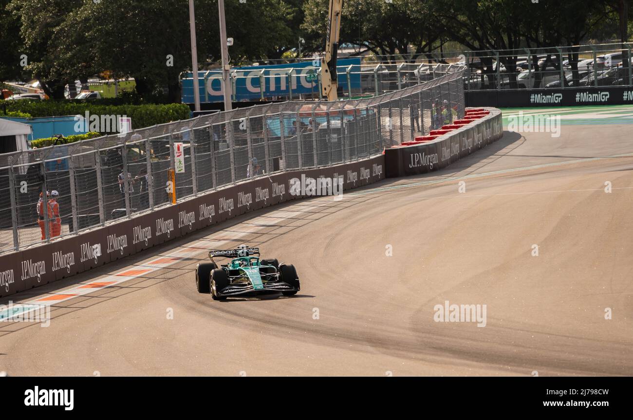 Miami, Florida, USA - May 6, 2022: First time on a brand new Race ...