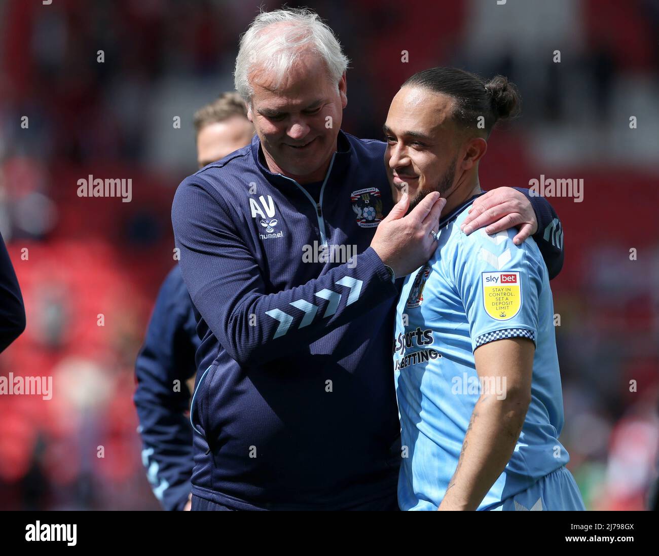 Coventry City's assistant manager Adi Viveash and Jodi Jones after the ...