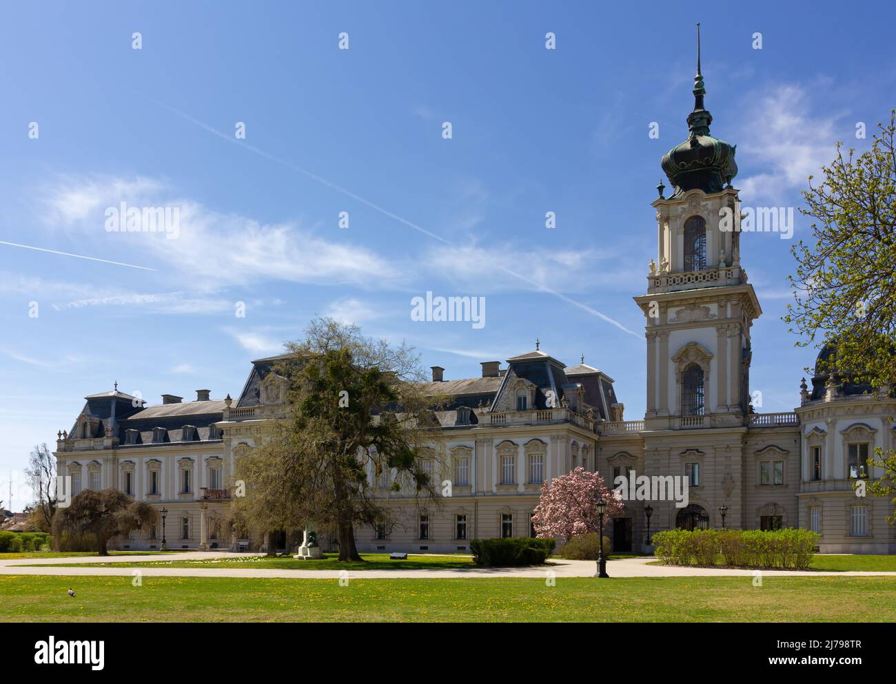 Festetics baroque palace at the center of its magnificent park in ...