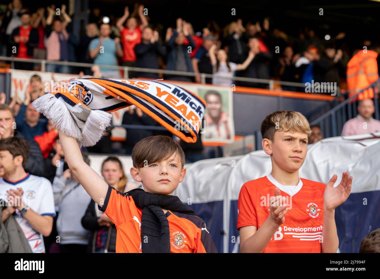Fans celebrate winning the game 1:0 and making the playoffs Stock Photo ...