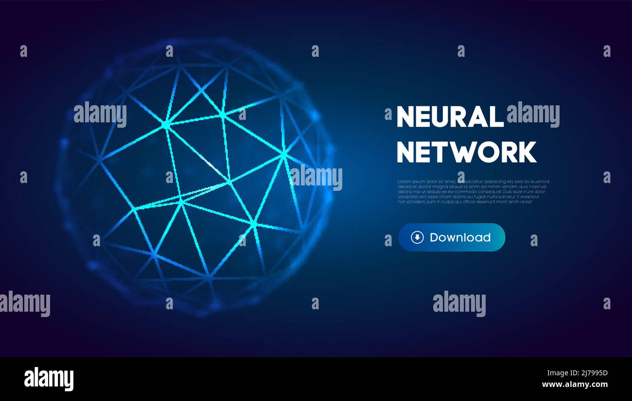 Neural Network Abstract Technology Science Background Human Brain