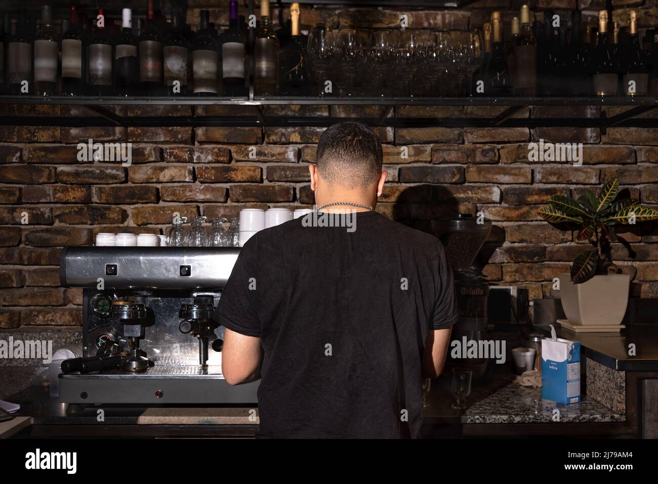 The back of the coffee machine hi-res stock photography and images - Alamy