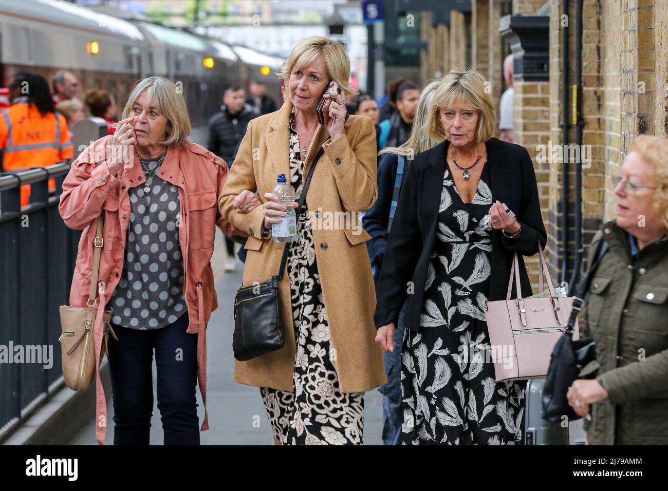 A woman is seen speaking on the phone. (Photo by Dinendra Haria / SOPA ...