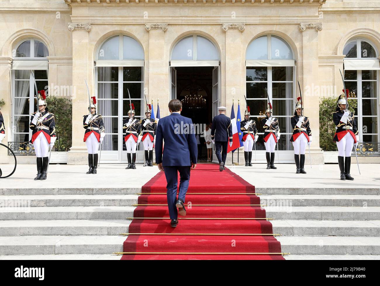 Investiture ceremony of the french President of the Republic, Emmanuel ...