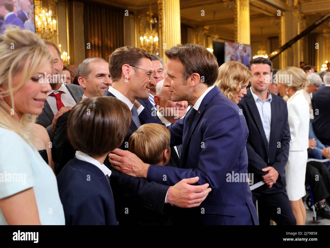 Laurence Auzière-Jourdan, Emmanuel Macron and his brother Laurent ...