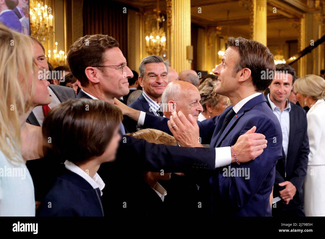 Laurence Auzière-Jourdan, Emmanuel Macron and his brother Laurent ...