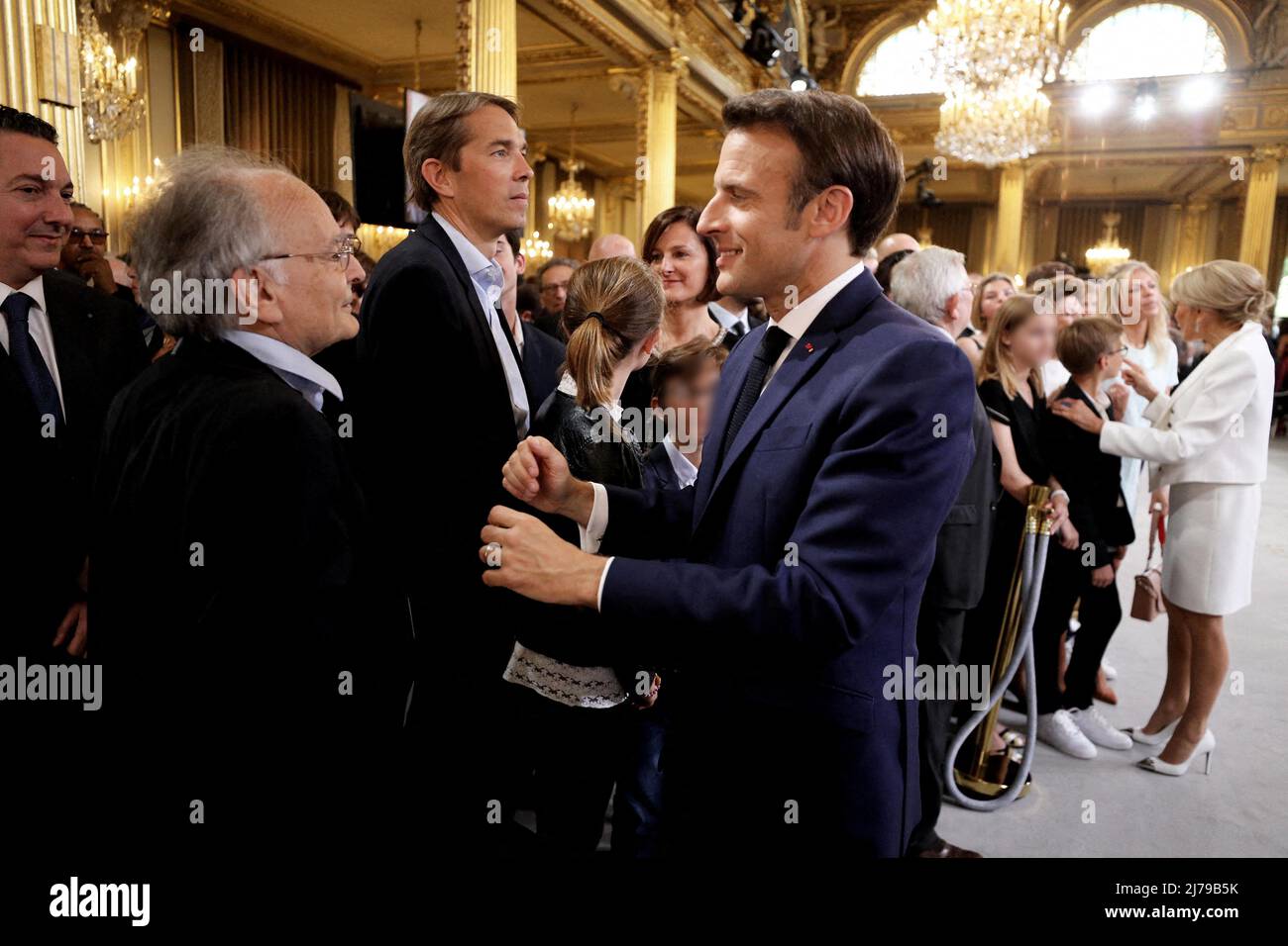 Jean-Michel Macron (father of Emmanuel Macron ), Sébastien Auzière with ...