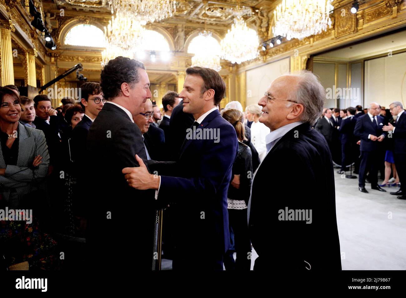 Guillaume Gallienne and Jean-Michel Macron during the Investiture ...
