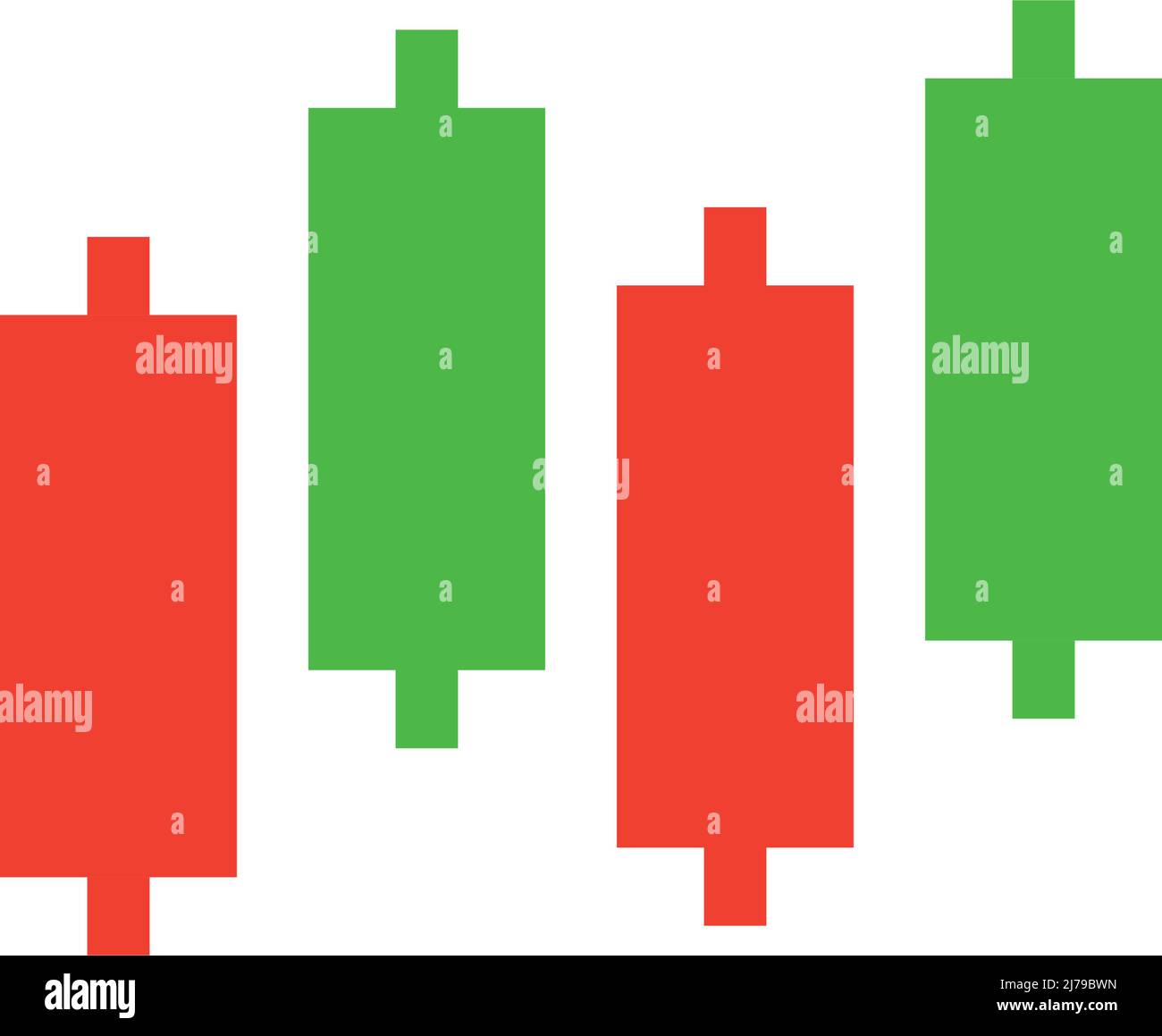 Candlestick chart icon. Business and investment. Editable vector Stock ...