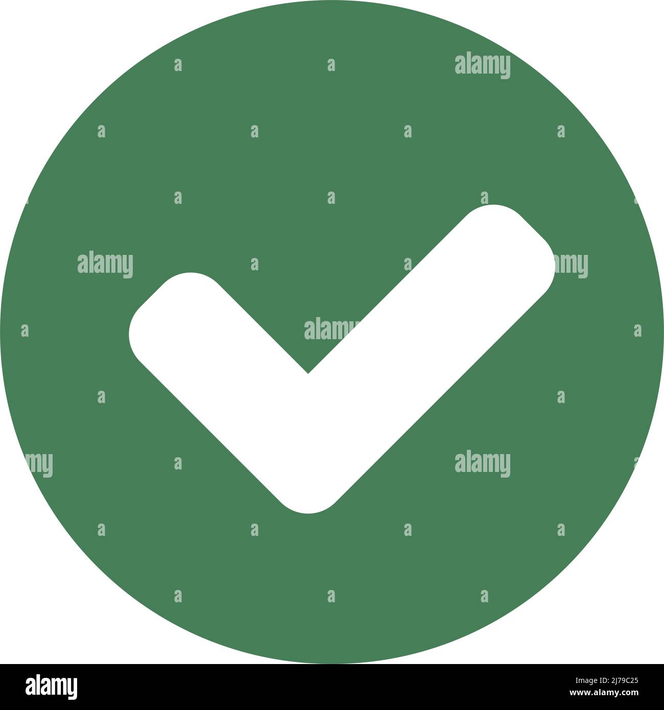 Check mark icon. Success and ok. Editable vector Stock Vector Image ...