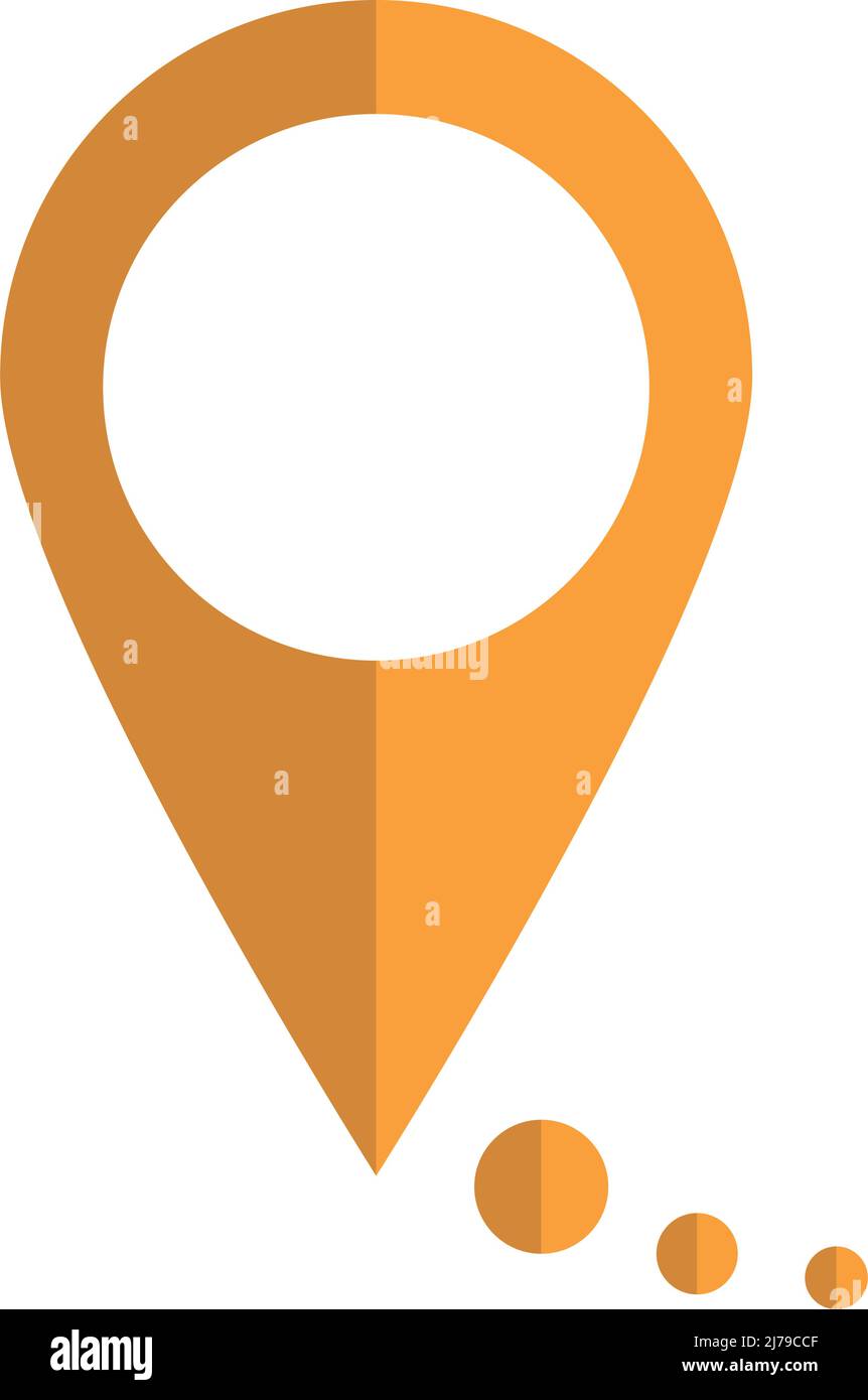 Map pins on a map. Location icons. Editable vector Stock Vector Image ...