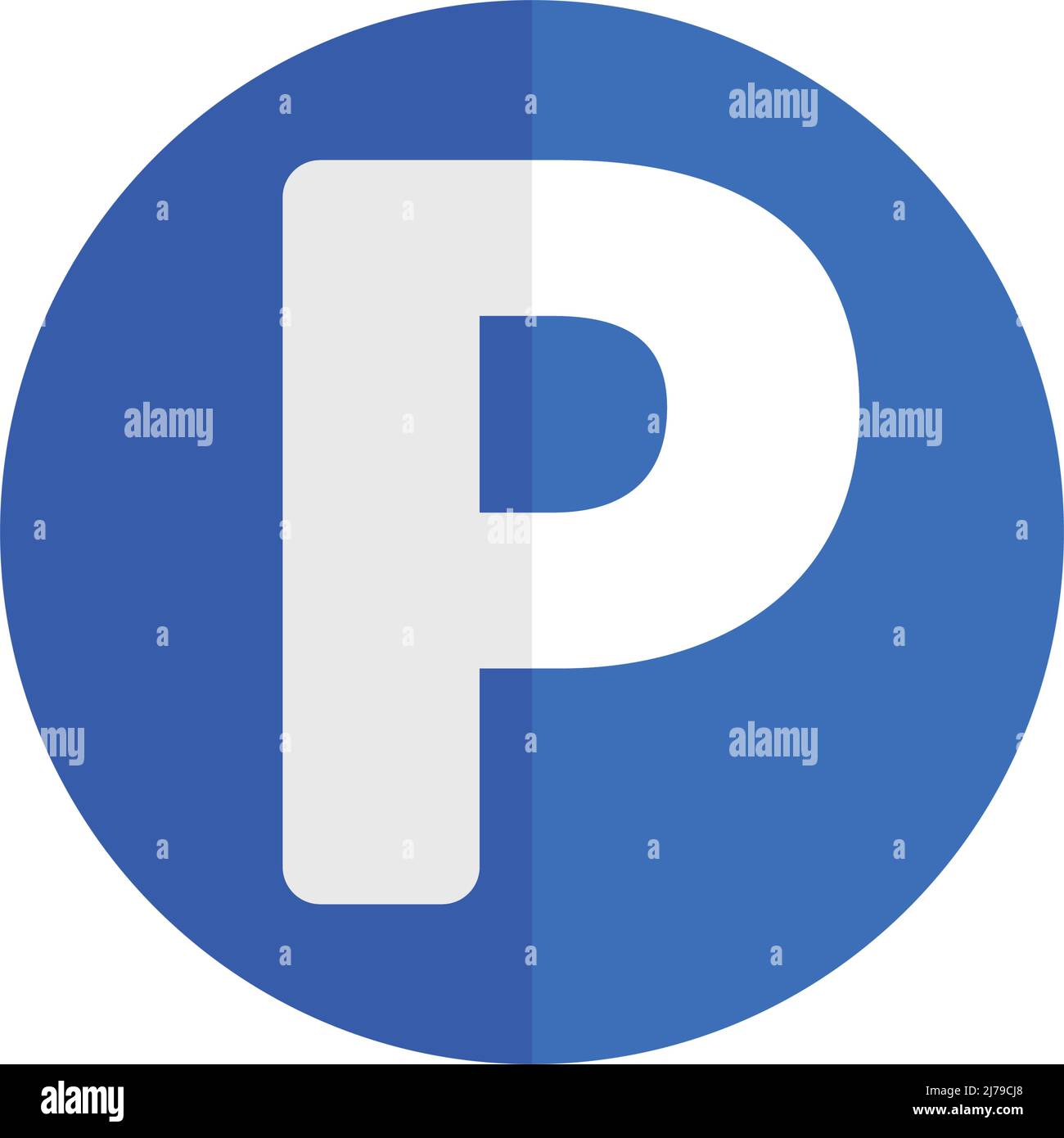 Sign in the parking lot. Parking mark. Editable vector Stock Vector ...