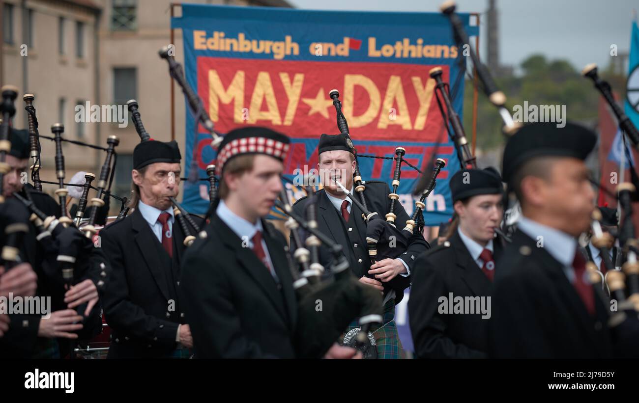 Edinburgh Scotland, UK May 07 2022. Hundreds take part in the May Day ...