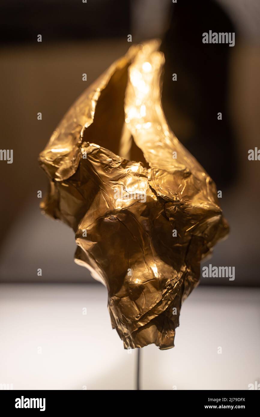 Bogota, Colombia, gold museum, May 5, 2022. pre-Columbian artifact ...