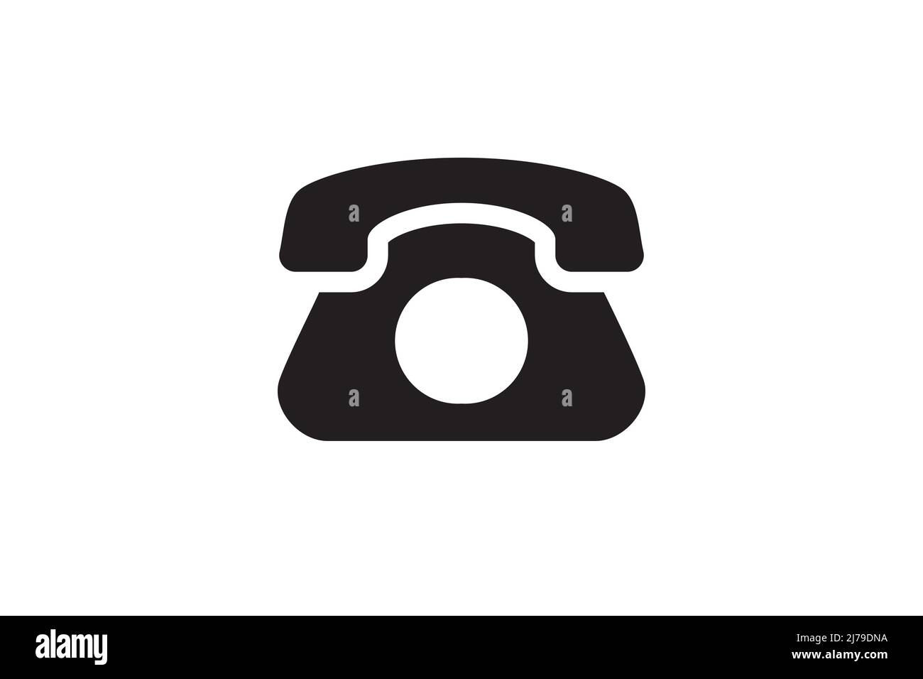 Call phone icon. Communication and support vector symbol. Telephone ...