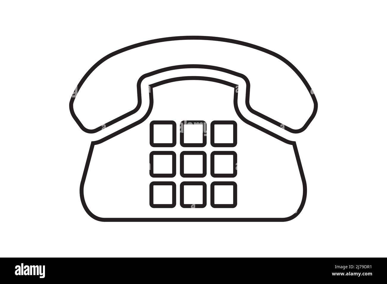 Call phone icon. Communication and support vector symbol. Telephone ...
