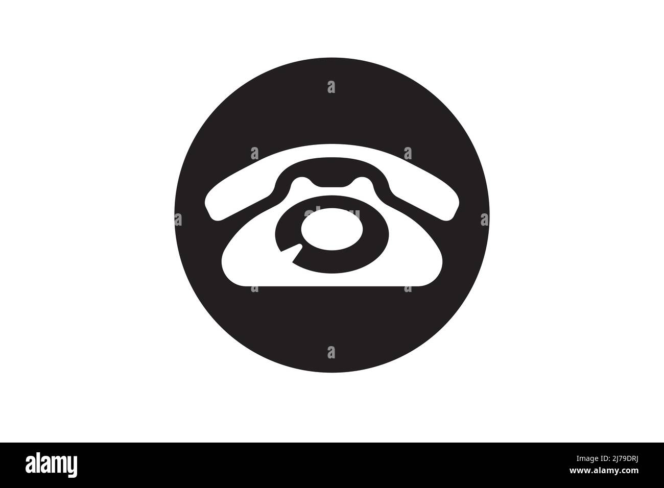 Call phone icon. Communication and support vector symbol. Telephone ...