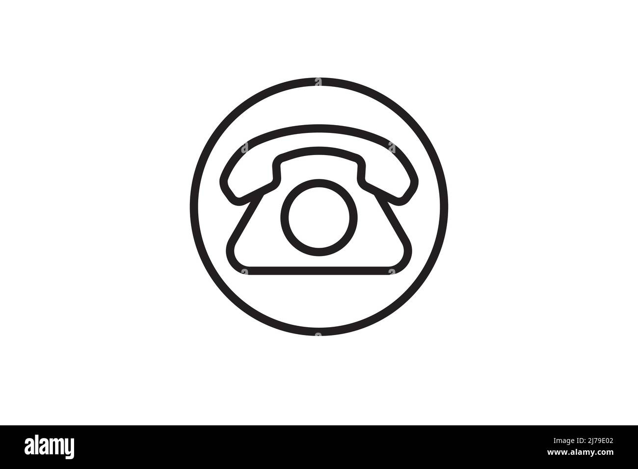 Call phone icon. Communication and support vector symbol. Telephone ...