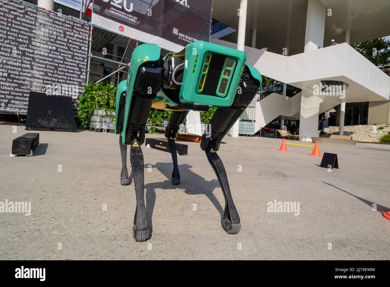Linz, Ars Electronica, Boston Dynamic Spot Robot Stock Photo - Alamy