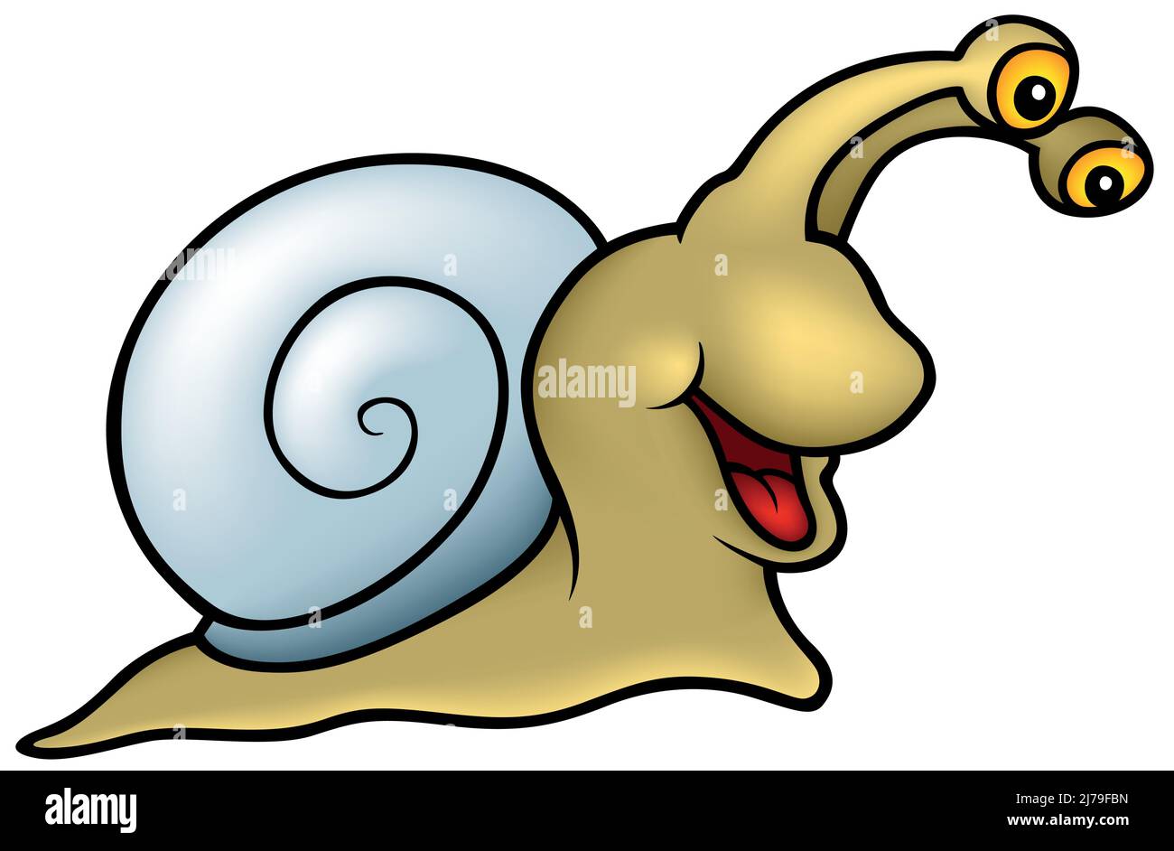 Beige Smiling Snail from Profile Stock Vector Image & Art - Alamy
