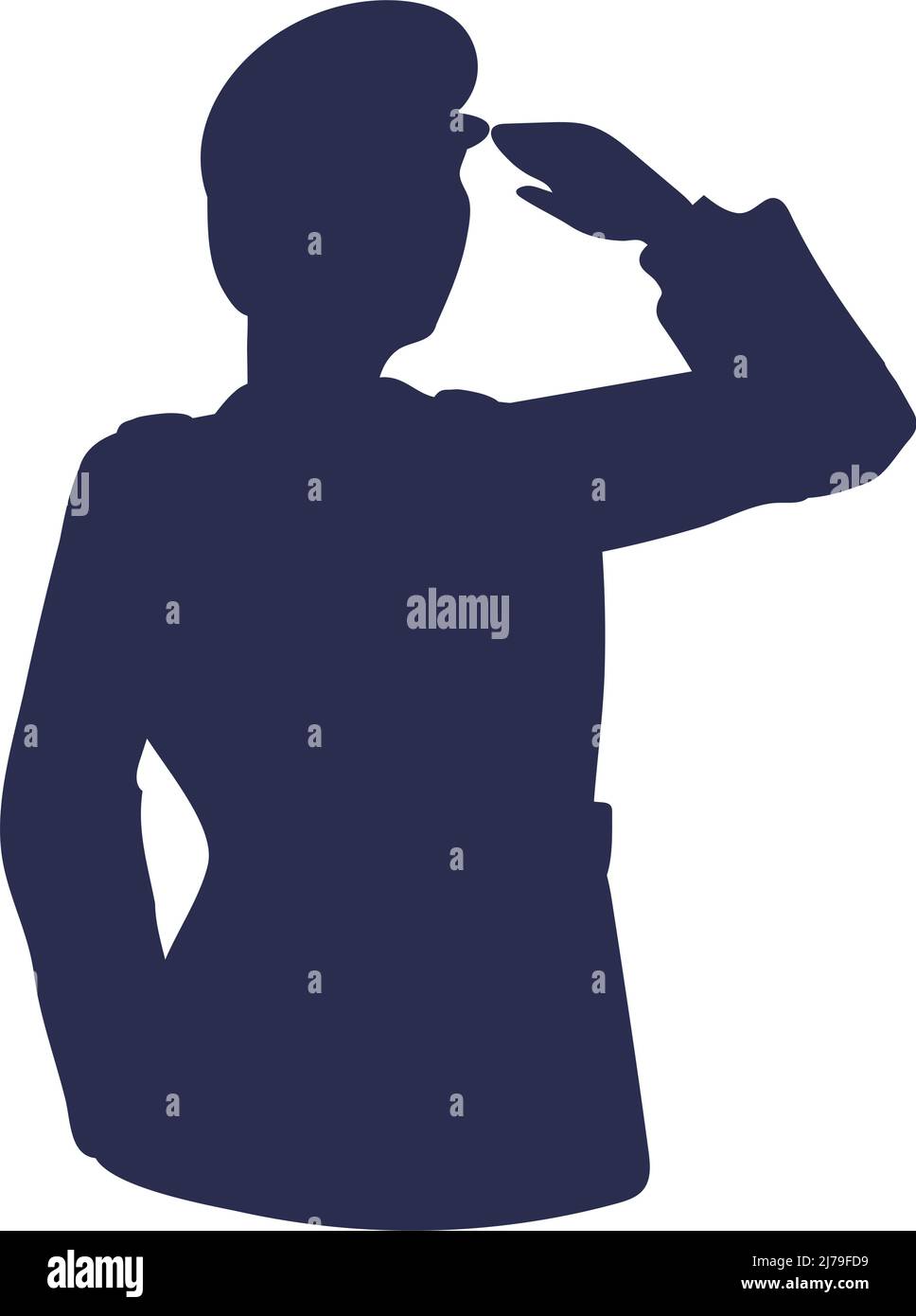Police Salute Silhouette