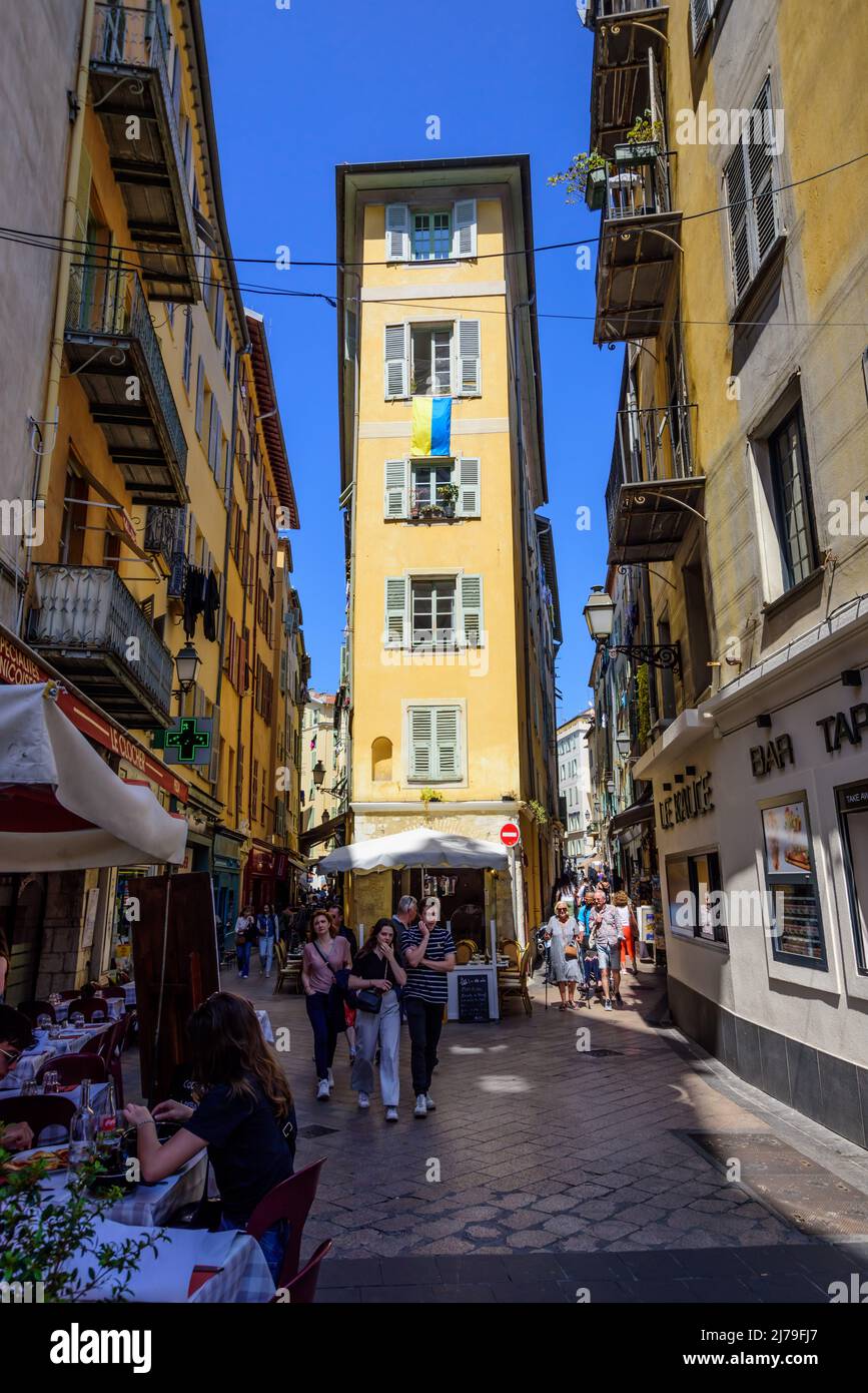Nizza, Altstadt, Vieux Ville, Schmales Wohnhaus // Nice, Historic ...