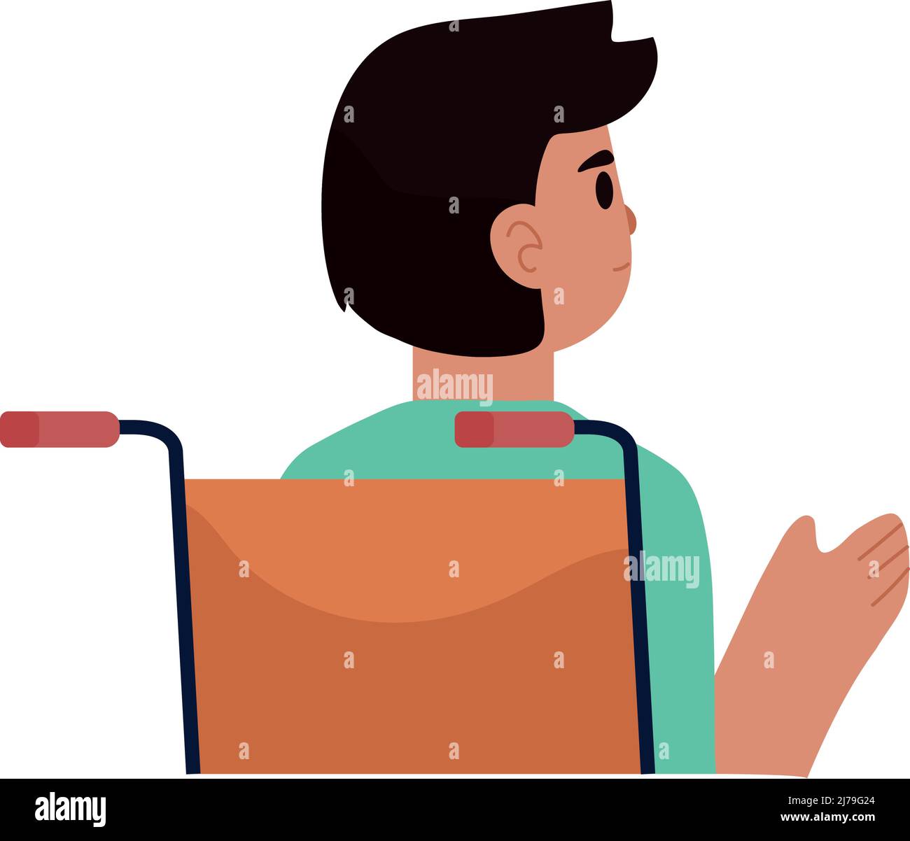 Person sitting in wheelchair icon Stock Vector Images - Alamy